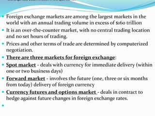 Forreign Exchange Market | PPTX