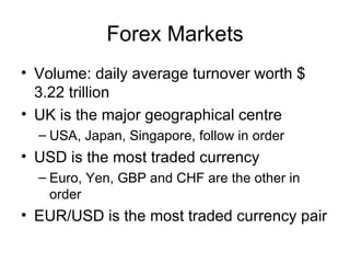 Forex markets | PPT