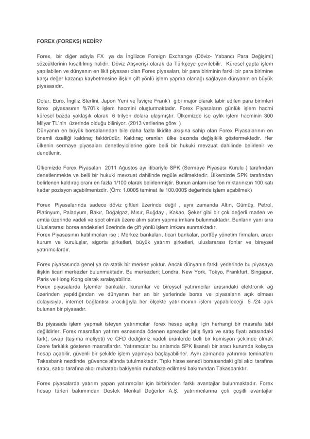 Forex nedir | PDF