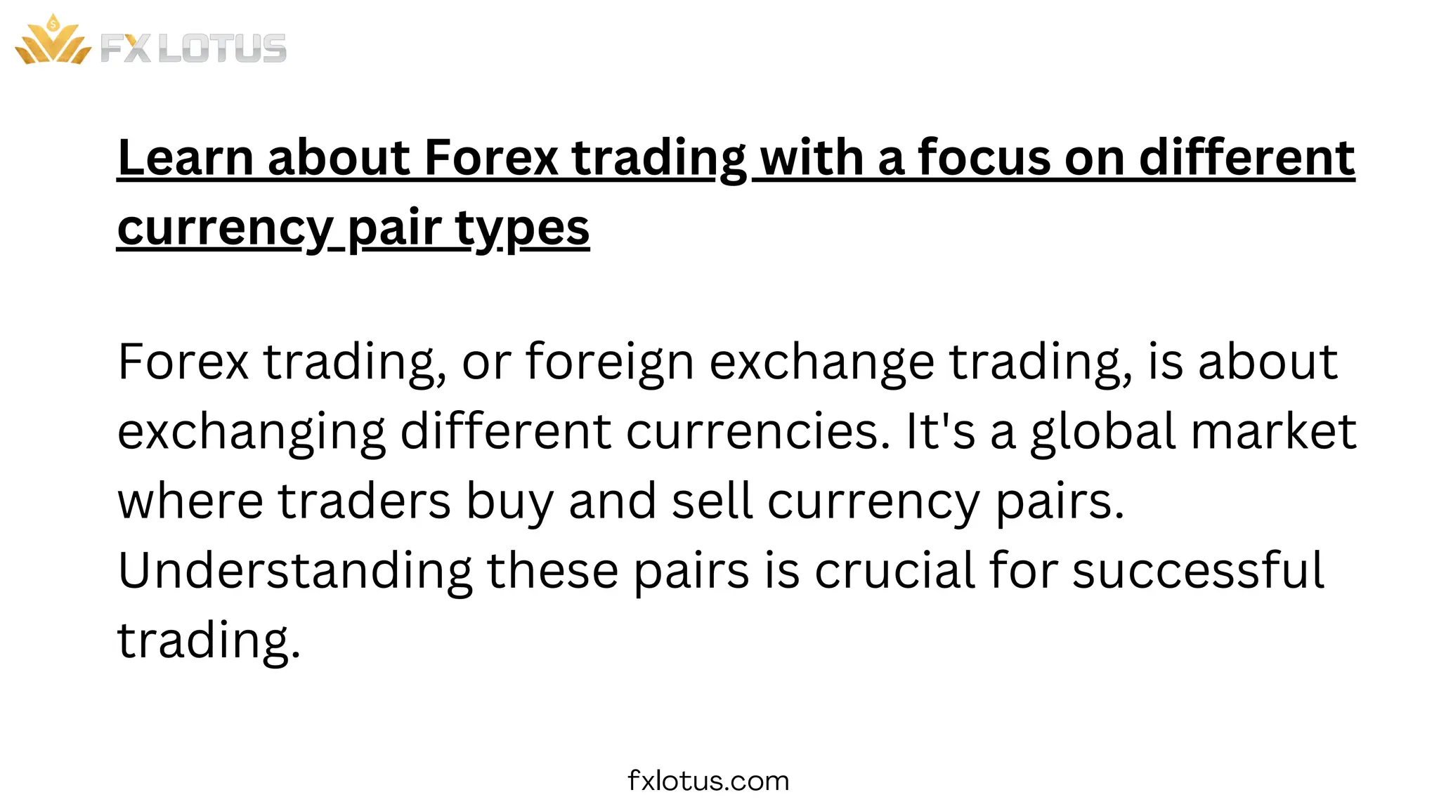 A concise overview of Forex trading, covering major, minor, and exotic ...