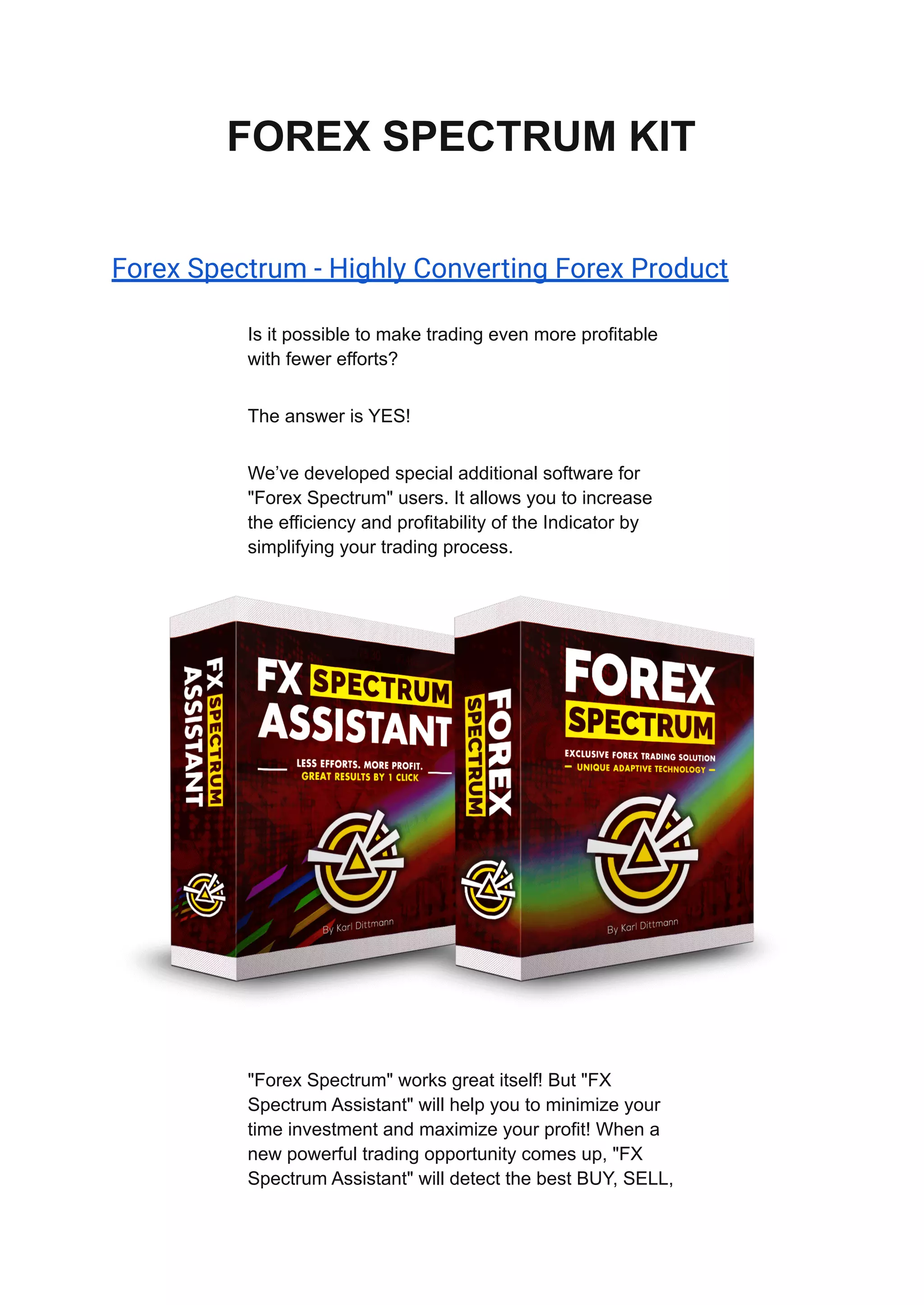 Forex spectrum kit | PDF