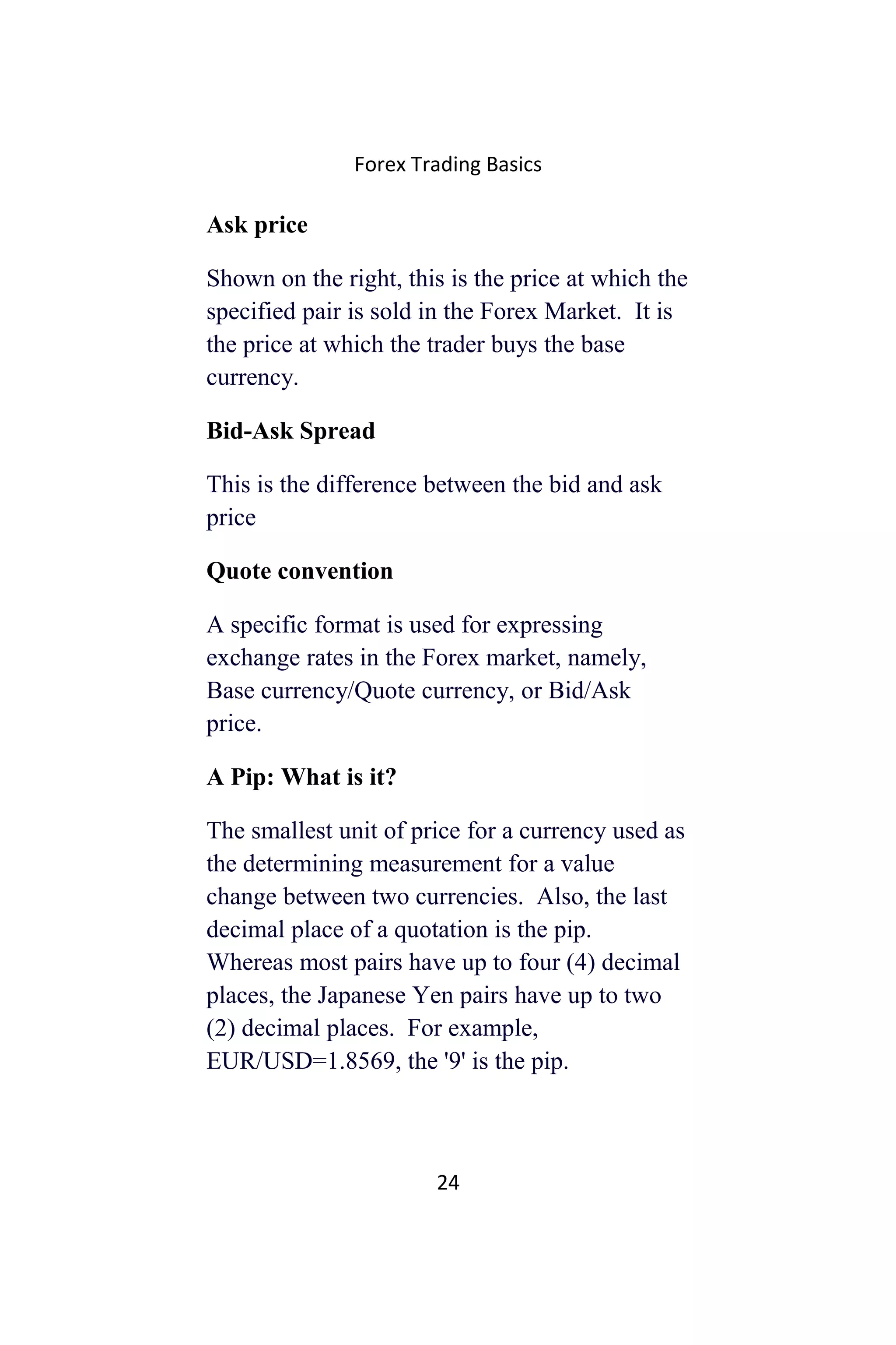 Forex Trading Basics | DOC