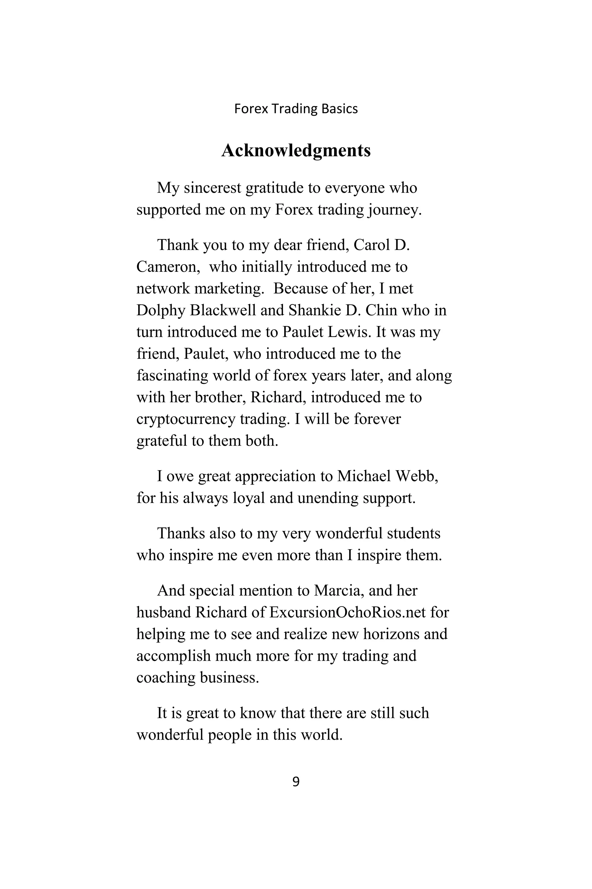 Forex Trading Basics | DOC