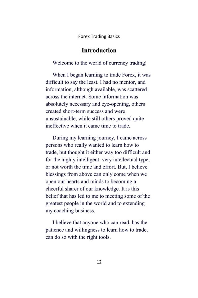 Forex Trading Basics | DOC