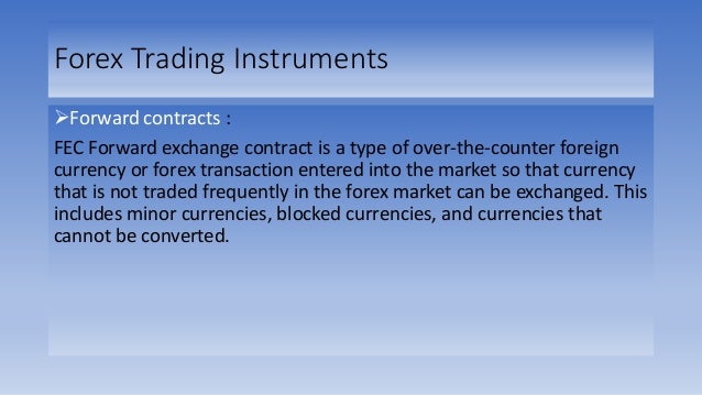 Forex trading instruments | PDF