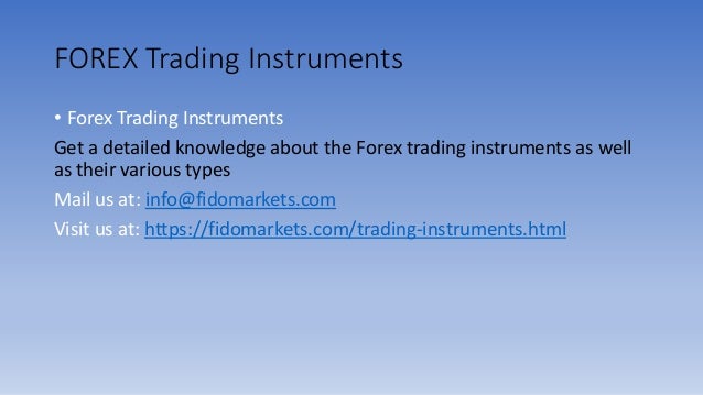 Forex trading instruments | PDF
