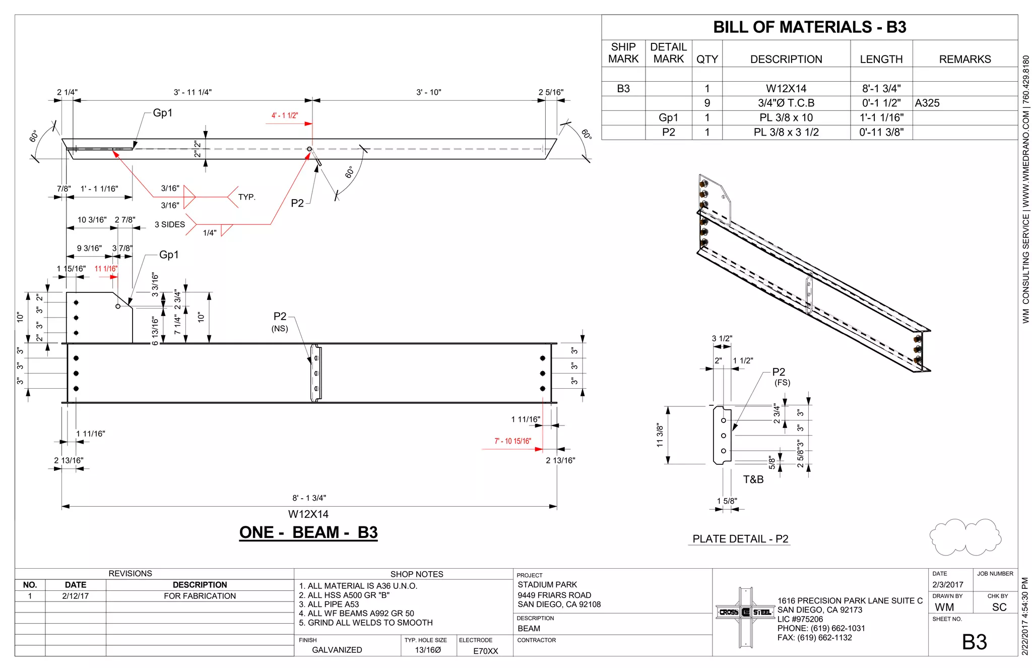 Revit Steel Shop Drawings - Tower | PDF