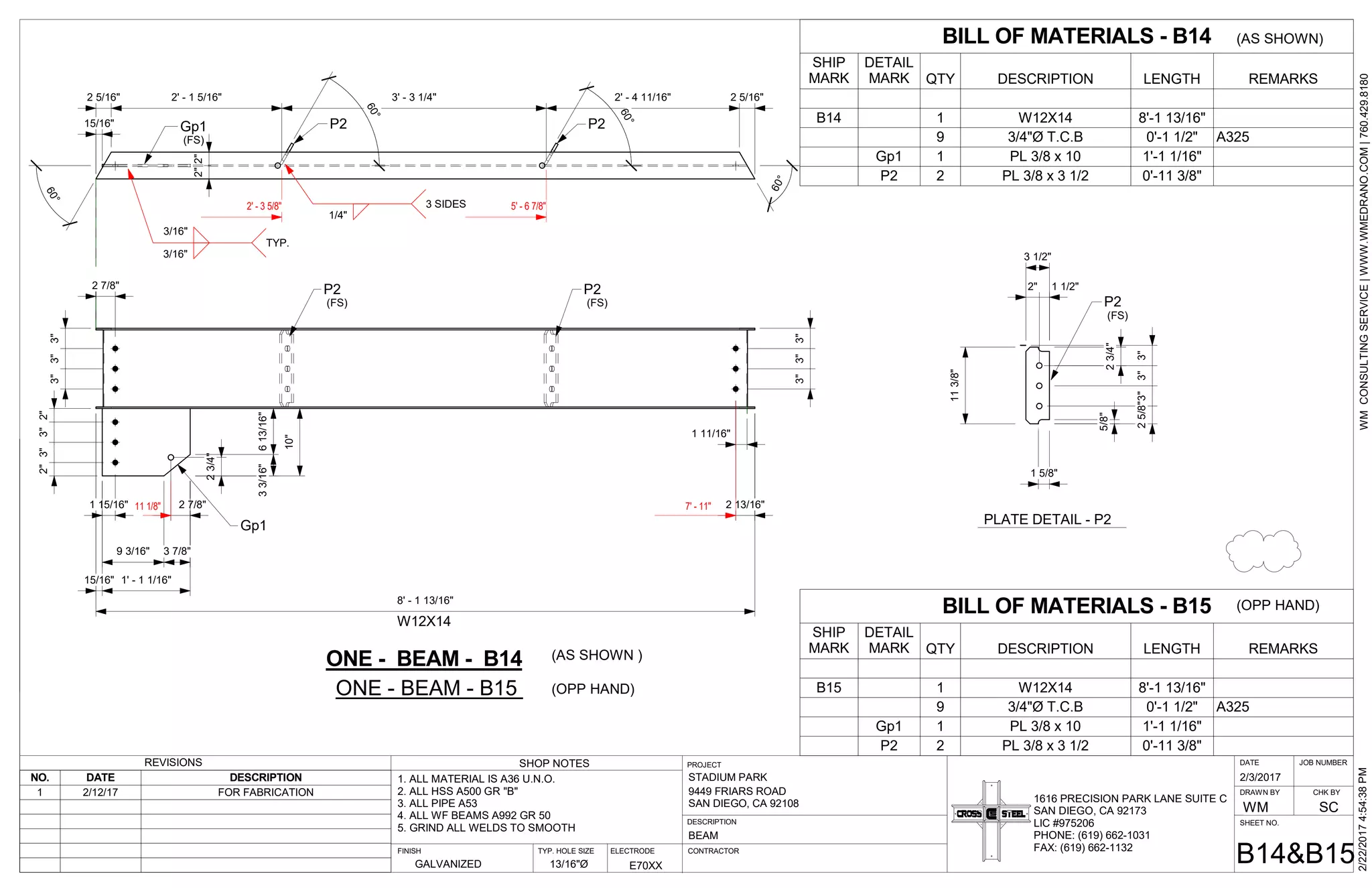 Revit Steel Shop Drawings - Tower | PDF