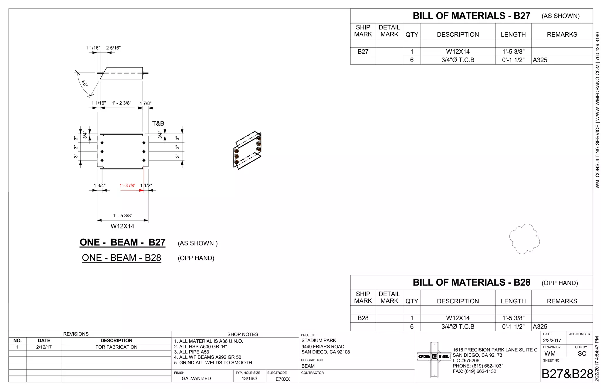 Revit Steel Shop Drawings - Tower | PDF