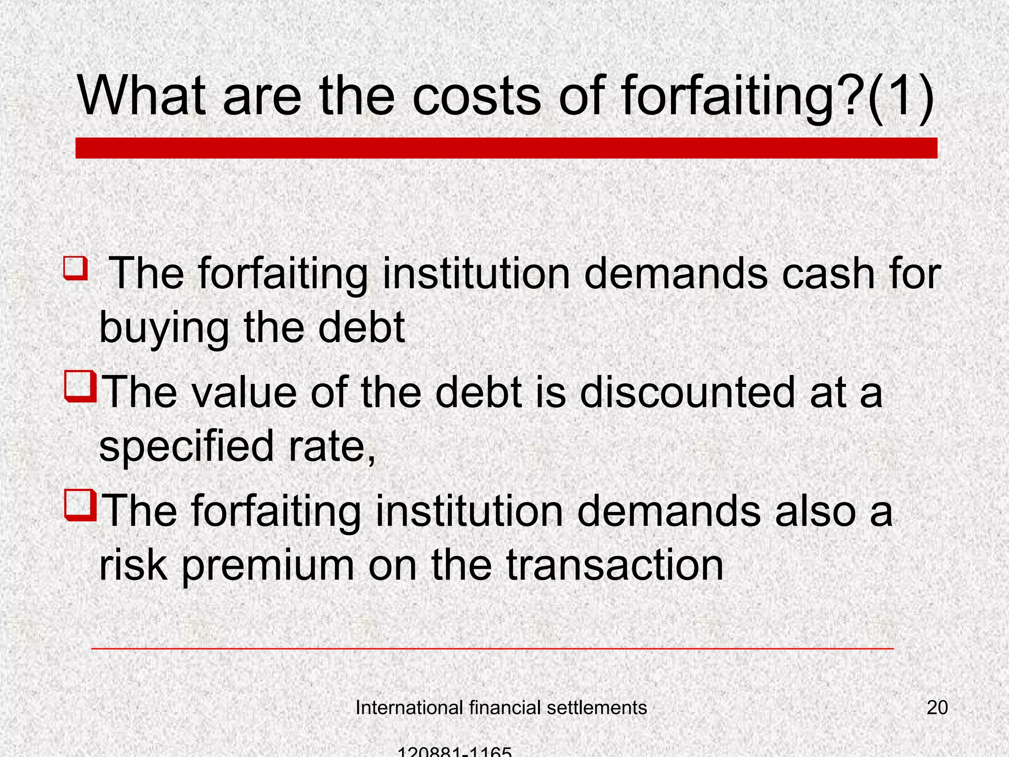 Forfaiting and factoring | PPT