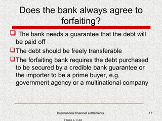 Forfaiting and factoring | PPT