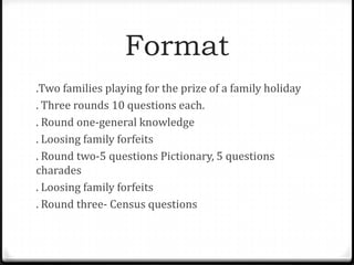 Forfeit family game show | PPT