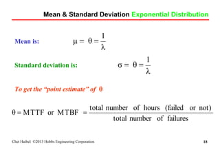 Reliability math and the exponential distribution | PDF
