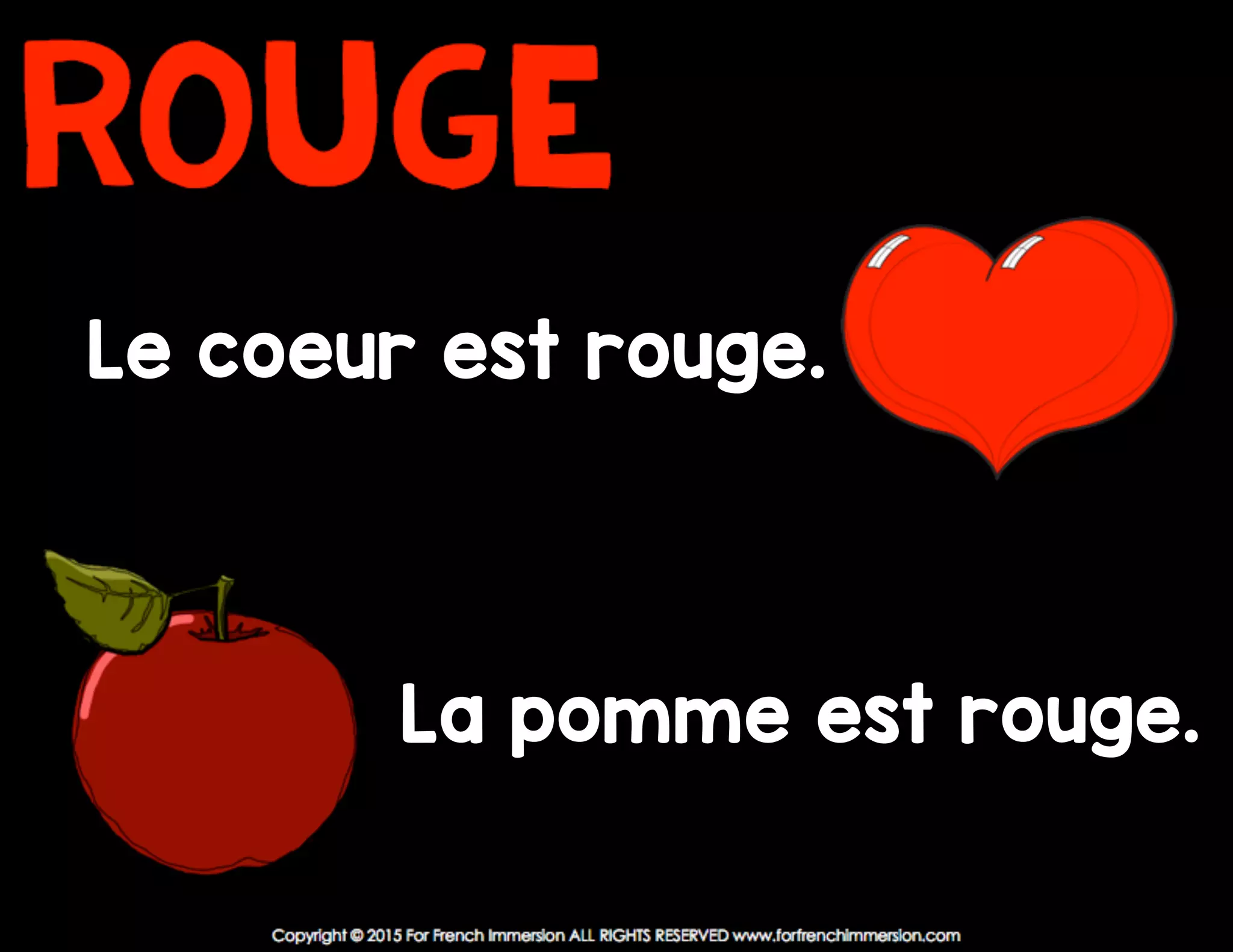 French Colors Introduction - Les Couleurs (with "marron") | PDF