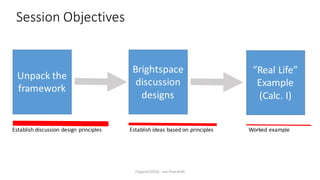Defining Asynchronous Discussion Design And Facilitation Practices In ...