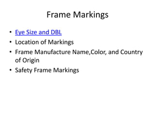 frame measurements and markings | PPTX