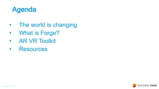 Introducing Forge AR VR toolkit - FITC 2018 Toronto | PPT