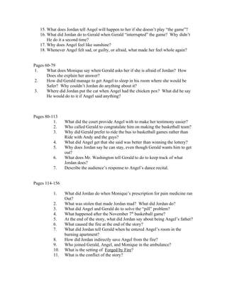 Forged by fire questions | DOC