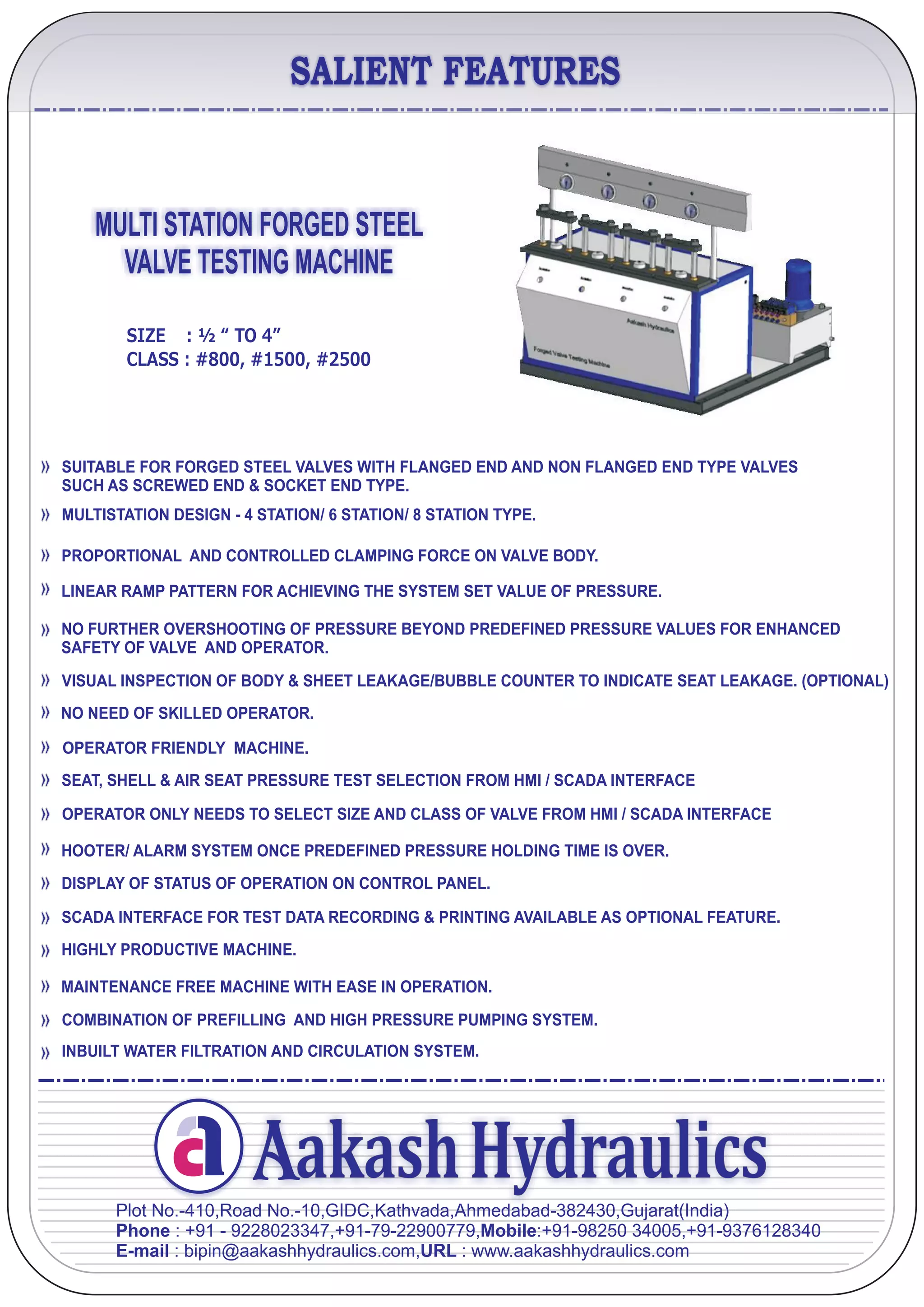 Forged valve test bench | PDF