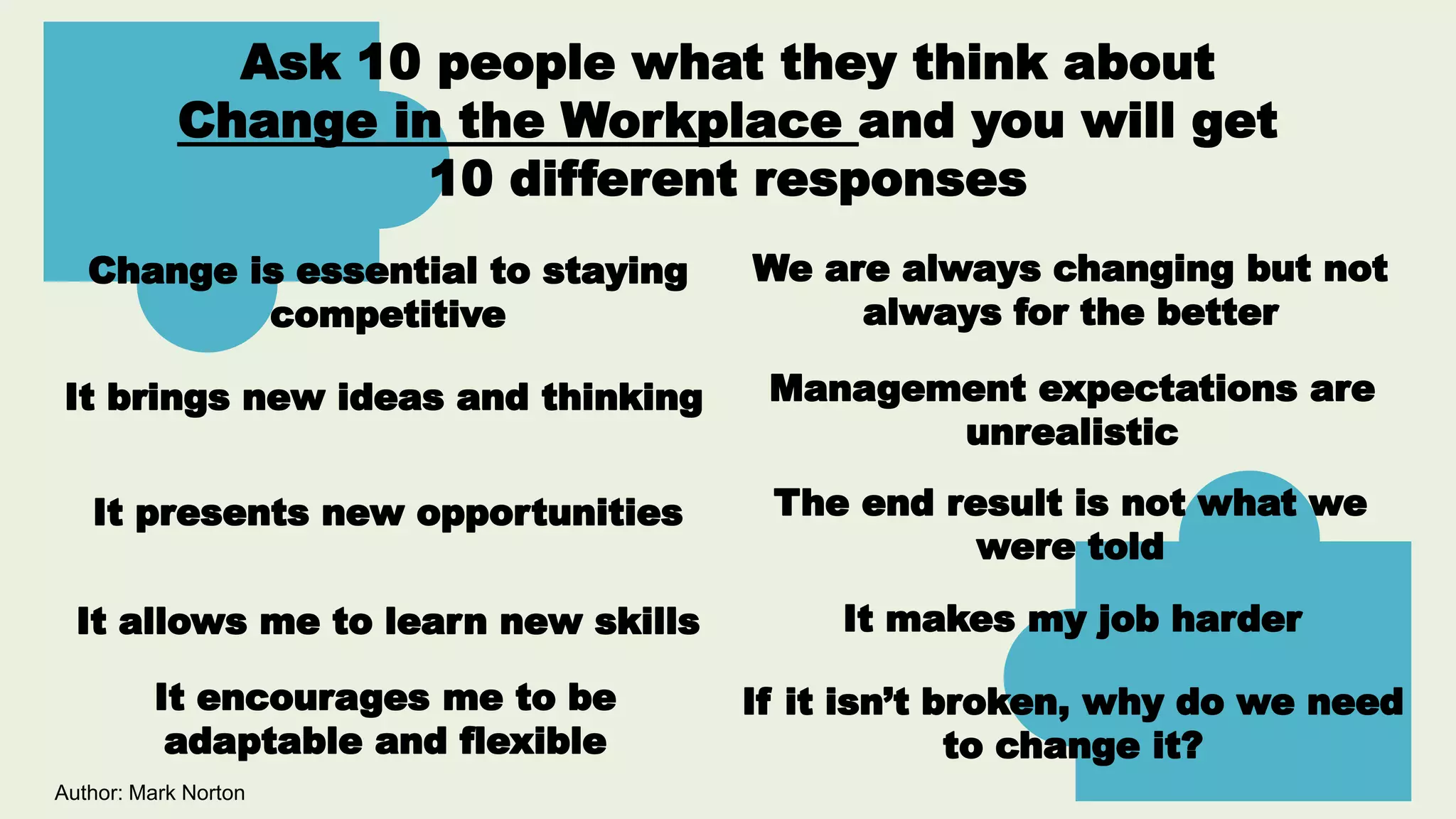 Forge For Change - Change in the Workplace | PPT