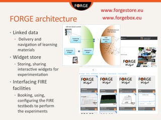 About FORGE presentation | PDF
