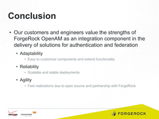 ForgeRock OpenAM as flexible integration component | PDF