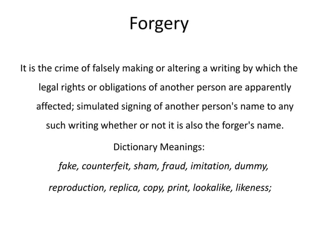 FORGERY.ppt