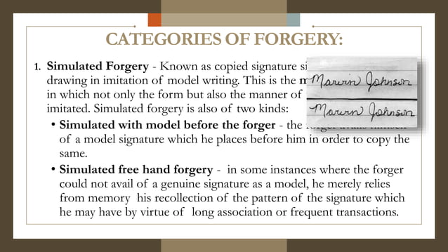 FORGERY.pptx | Drawing and Sketching | Arts and Crafts