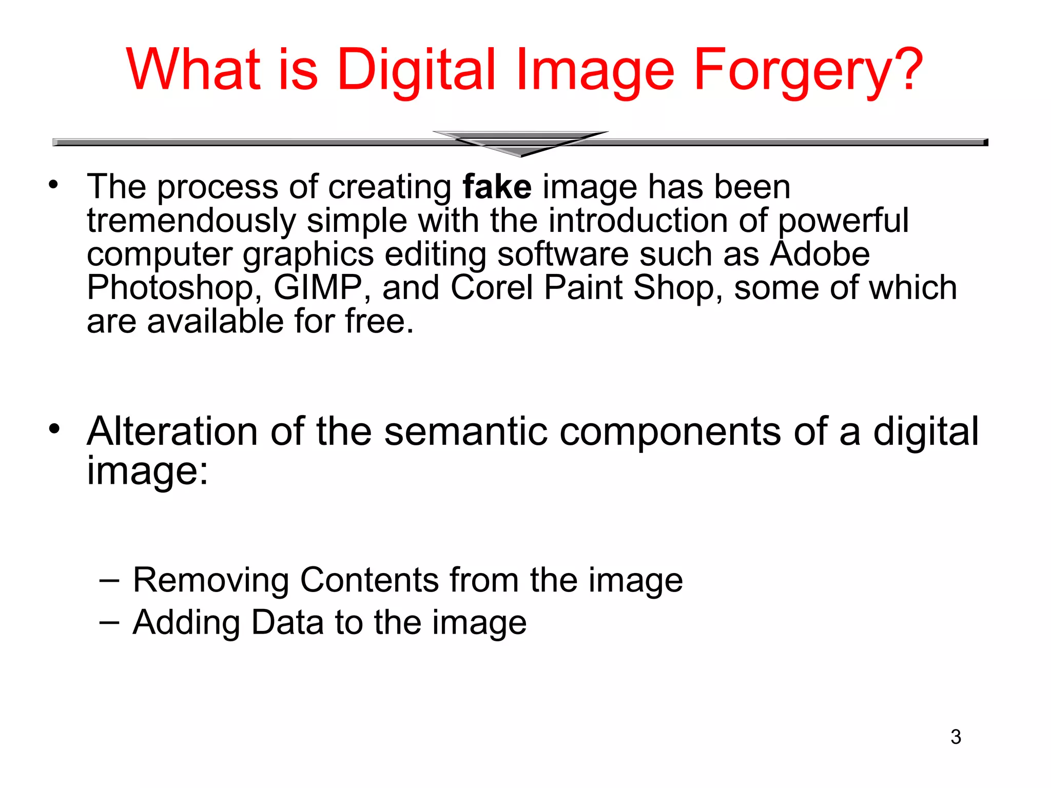 Digital Image Forgery | PPT