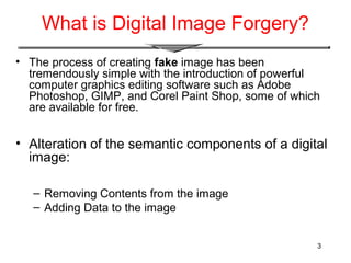 Digital Image Forgery | PPT