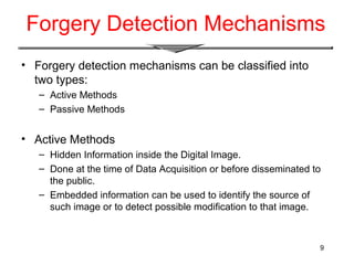 Digital Image Forgery | PPT