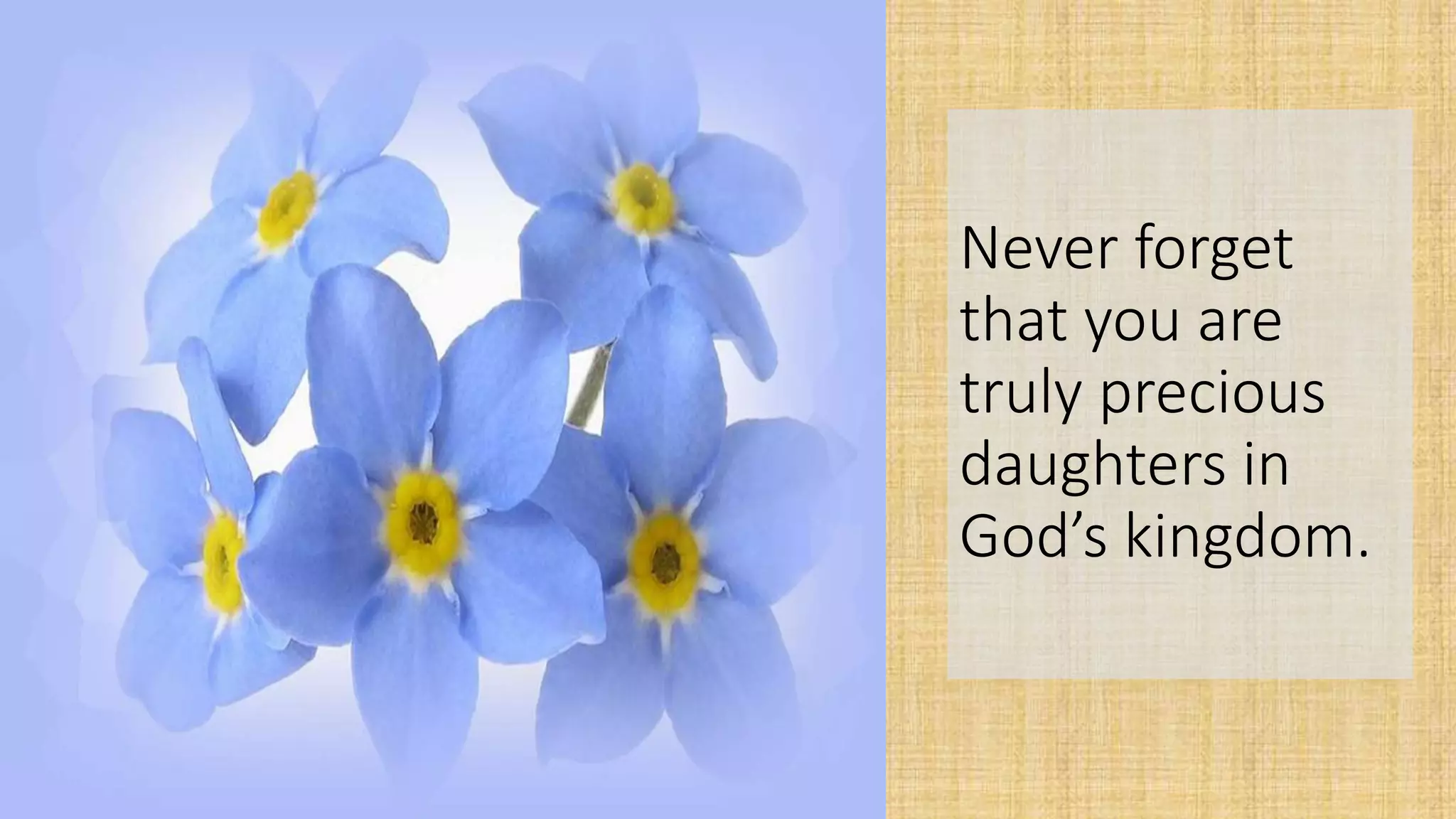 Forget me not slide | PPT