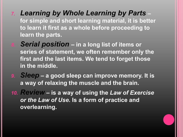 psychology of forgetting | PPTX