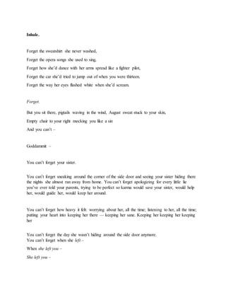 Forgetting - poem | DOCX