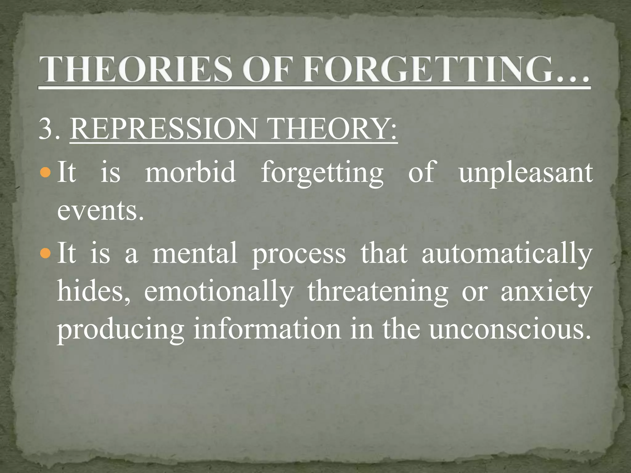 Forgetting | PPTX