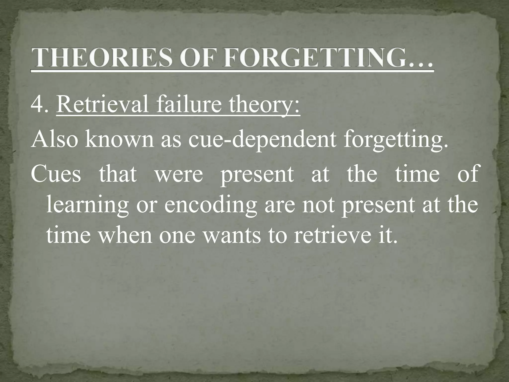 Forgetting | PPTX