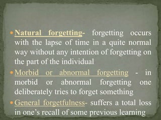 Forgetting | PPTX