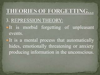 Forgetting | PPTX