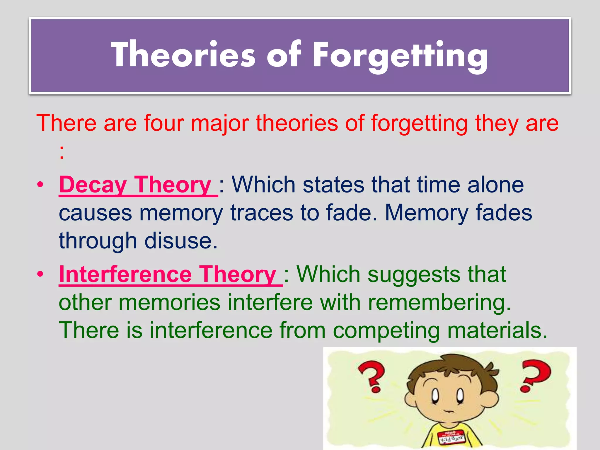 Forgetting Definition Types Of Forgetting Theories Of Forgetting Ebbinghaus Forgetting