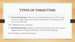 Forgetting.pptx.pdf..................... | PPT