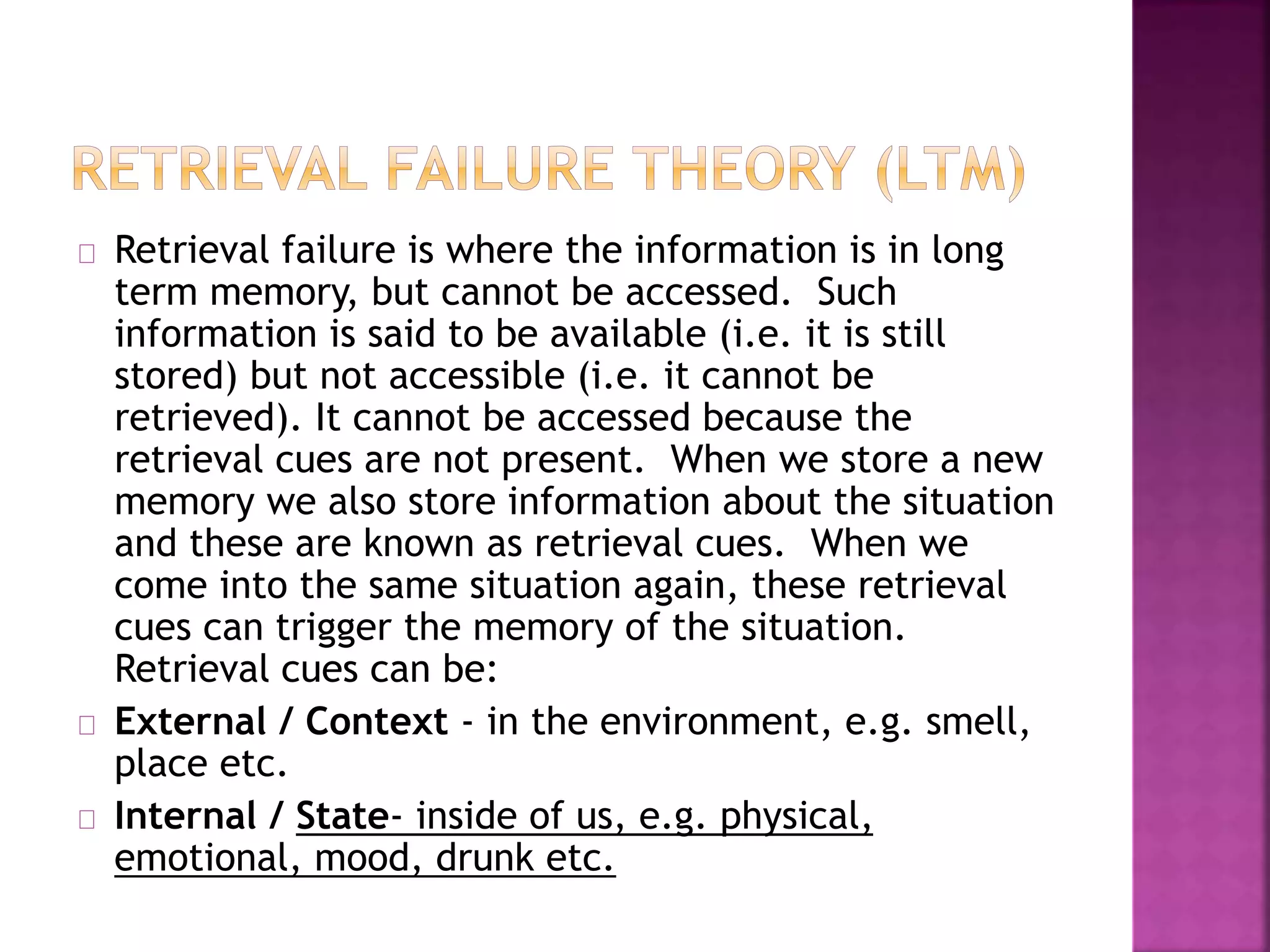 Forgetting And Theories Of Forgetting Pptx Data Storage And Warehousing Computing