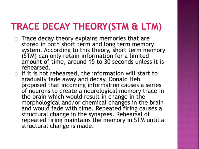 Forgetting And Theories Of Forgetting Pptx Data Storage And Warehousing Computing