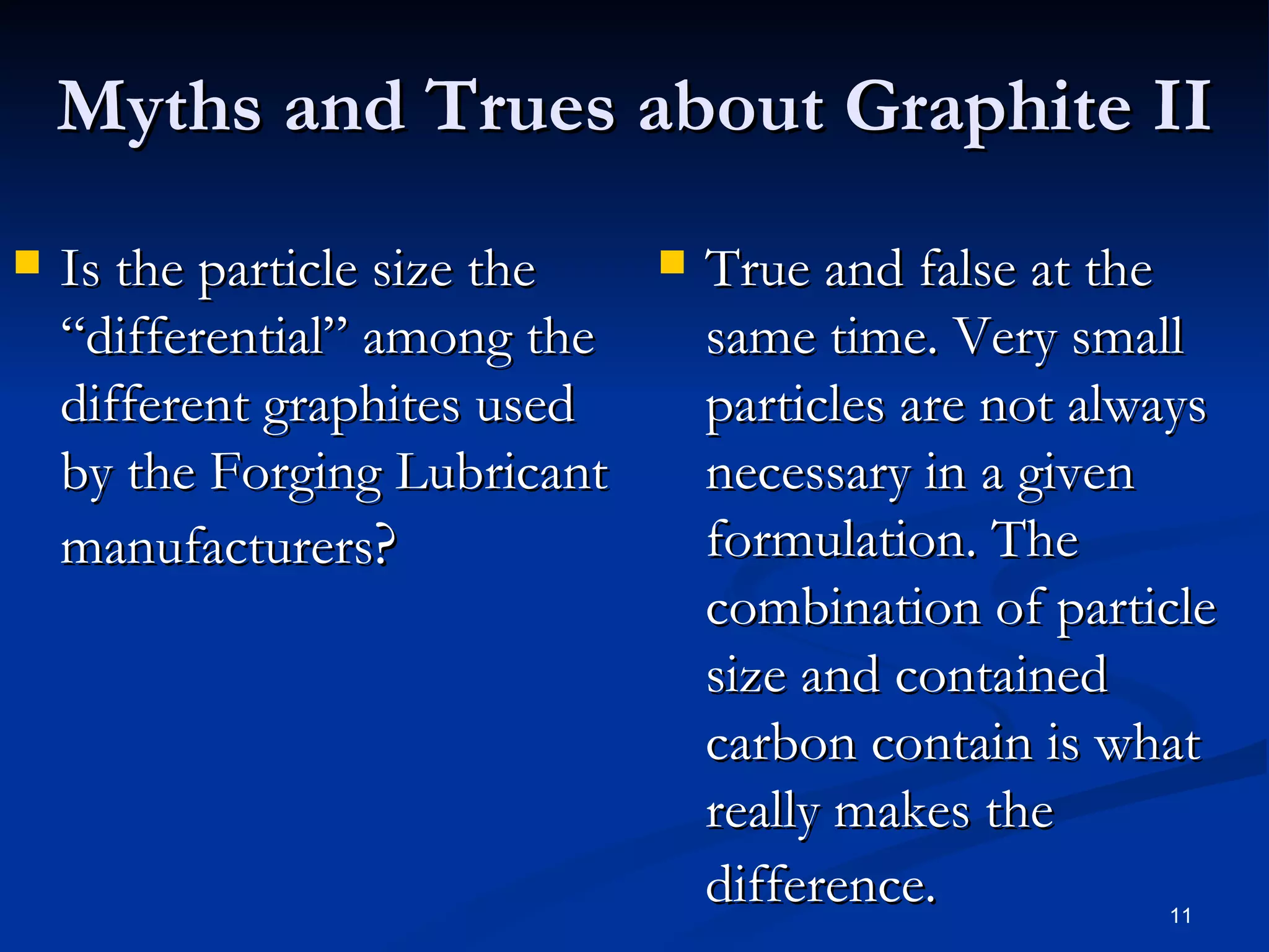 Forging Lubricants For The Hot Forging Of Steels | PPT