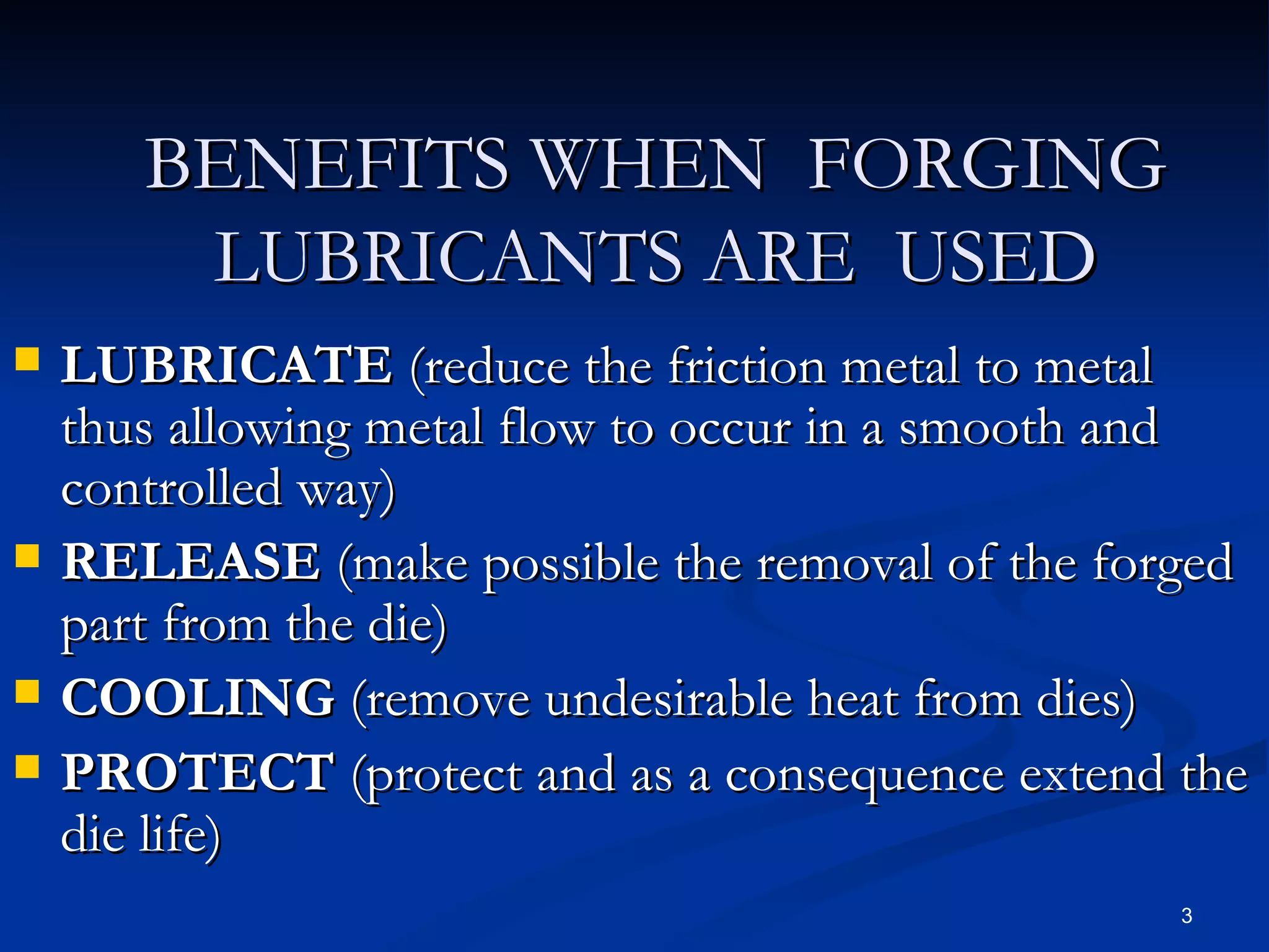 Forging Lubricants For The Hot Forging Of Steels | PPT