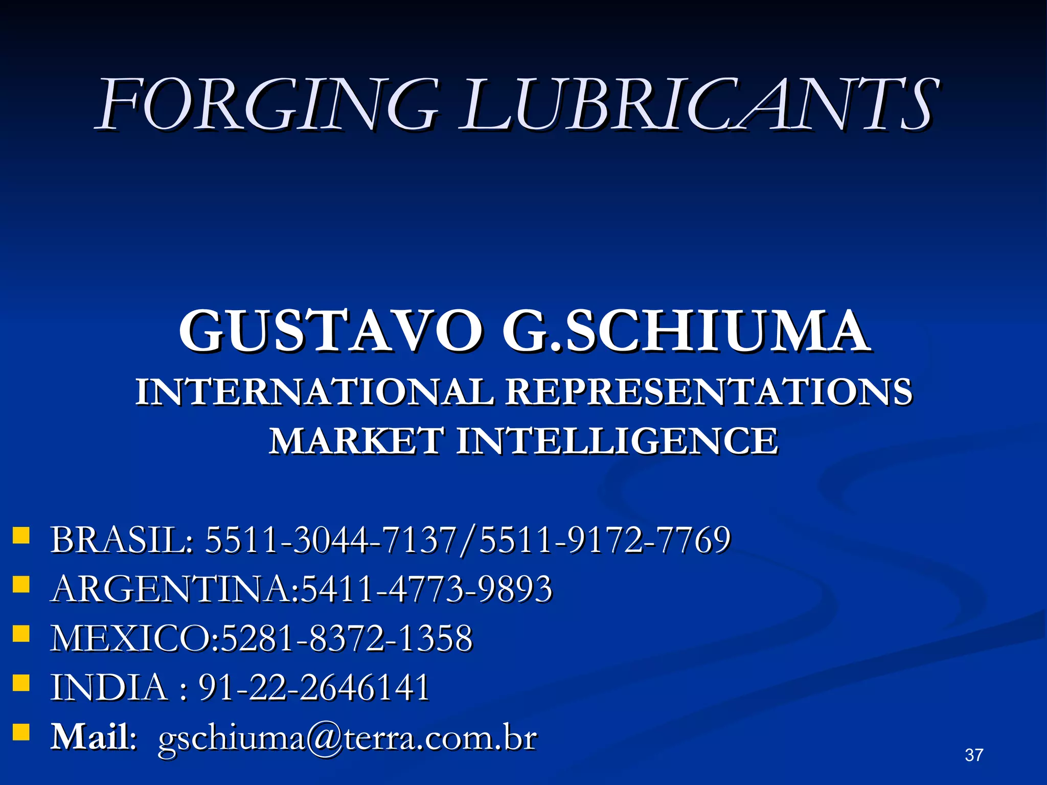 Forging Lubricants For The Hot Forging Of Steels | PPT