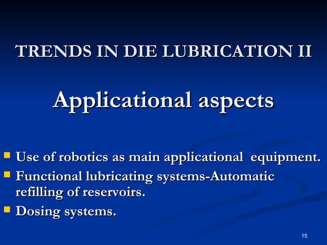 Forging Lubricants For The Hot Forging Of Steels | PPT