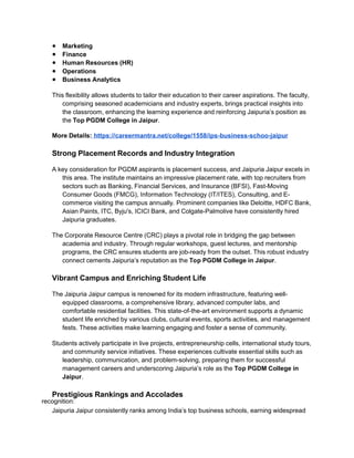 Forging Future Innovators_ Top PGDM College in Jaipur for Professional ...