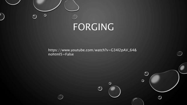 Forging ppt | PPTX