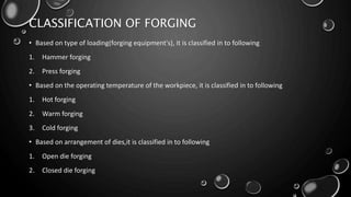 Forging ppt | PPTX