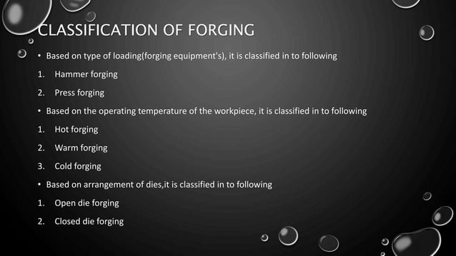 Forging ppt | PPTX